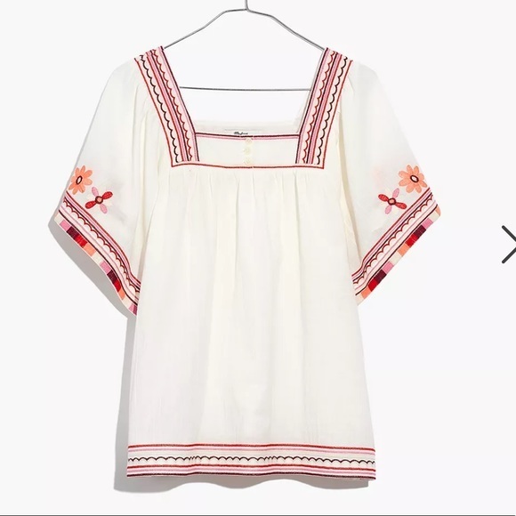 Madewell | Tops | Madewell Embroidered Top | Poshmark